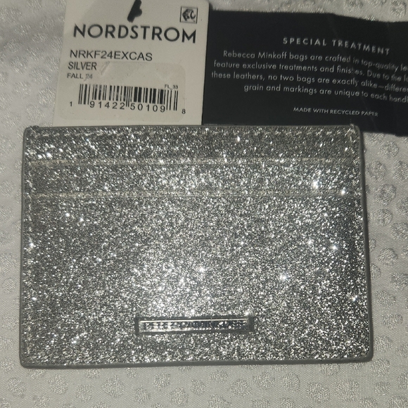 Rebecca Minkoff | Accessories | Rebecca Minkoff Silver Glitter Key Card ...